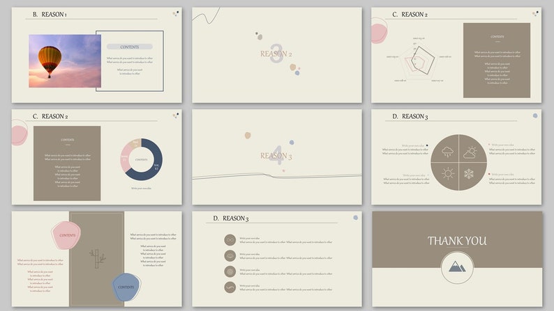 Simple Brown Powerpoint Template - Etsy