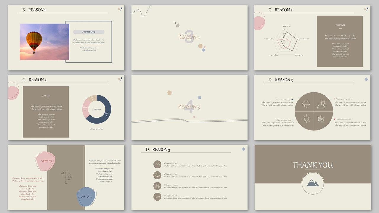 Simple Brown Powerpoint Template - Etsy
