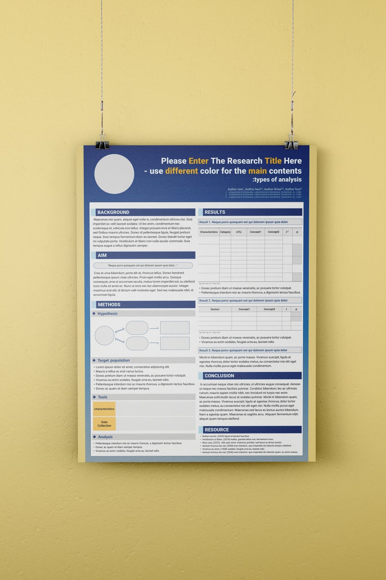 Research Poster Template A0 Portrait Scientific Conference Academic ...