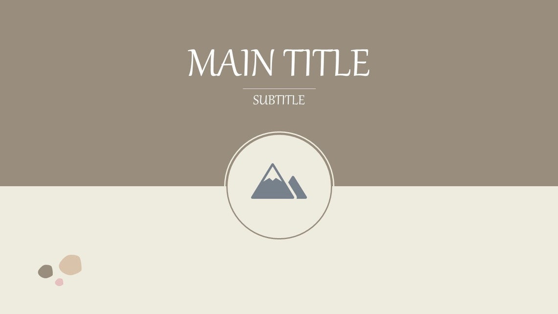 Simple Brown Powerpoint Template - Etsy