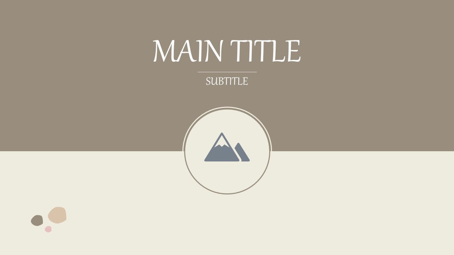 Simple Brown Powerpoint Template - Etsy