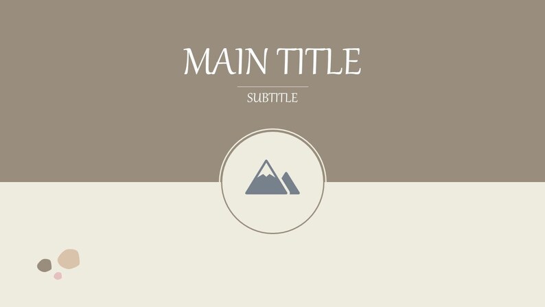 Simple Brown Powerpoint Template - Etsy