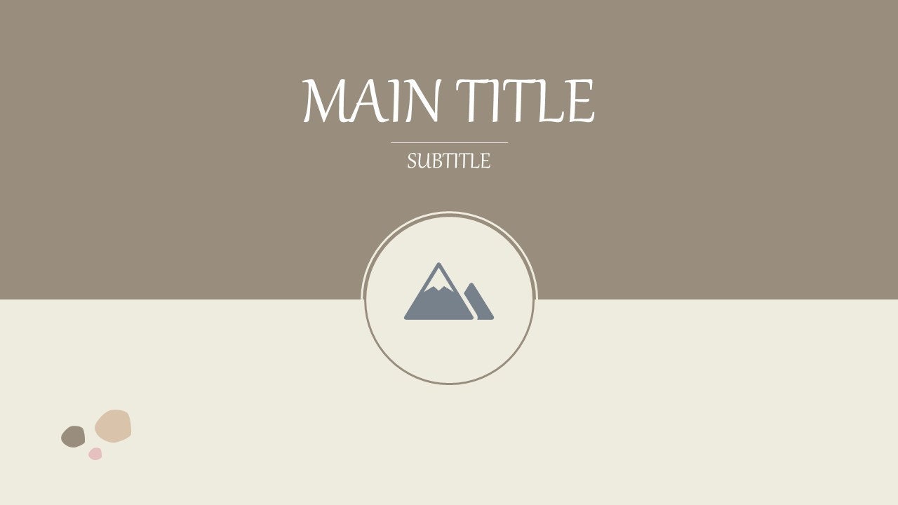 Simple Brown Powerpoint Template - Etsy