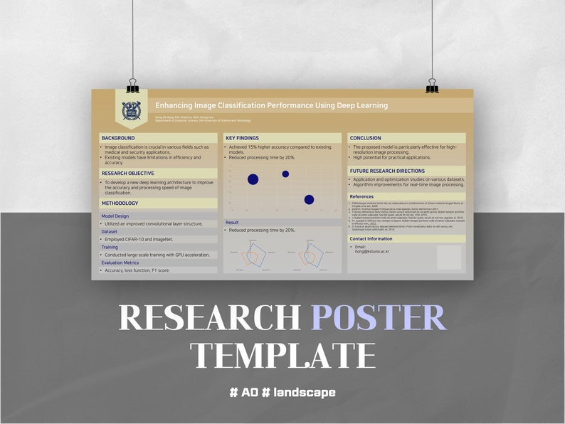 Research Poster Template A0 Landscape Scientific Conference Academic ...