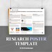 Research Poster Template A0 Landscape Scientific Conference Academic ...