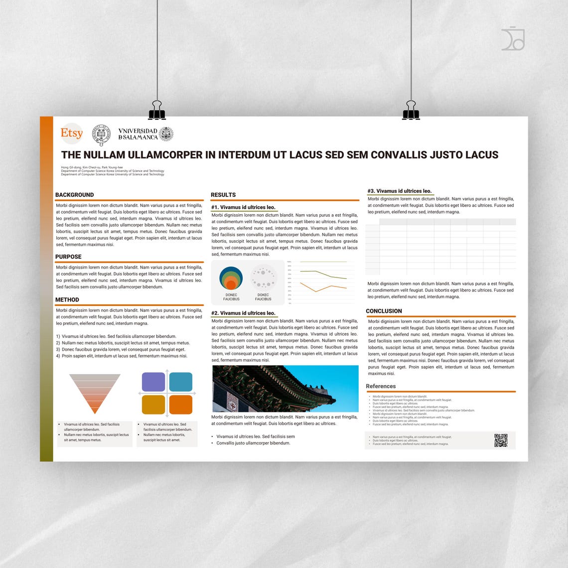 Research Poster Template A0 Landscape Scientific Conference Academic ...