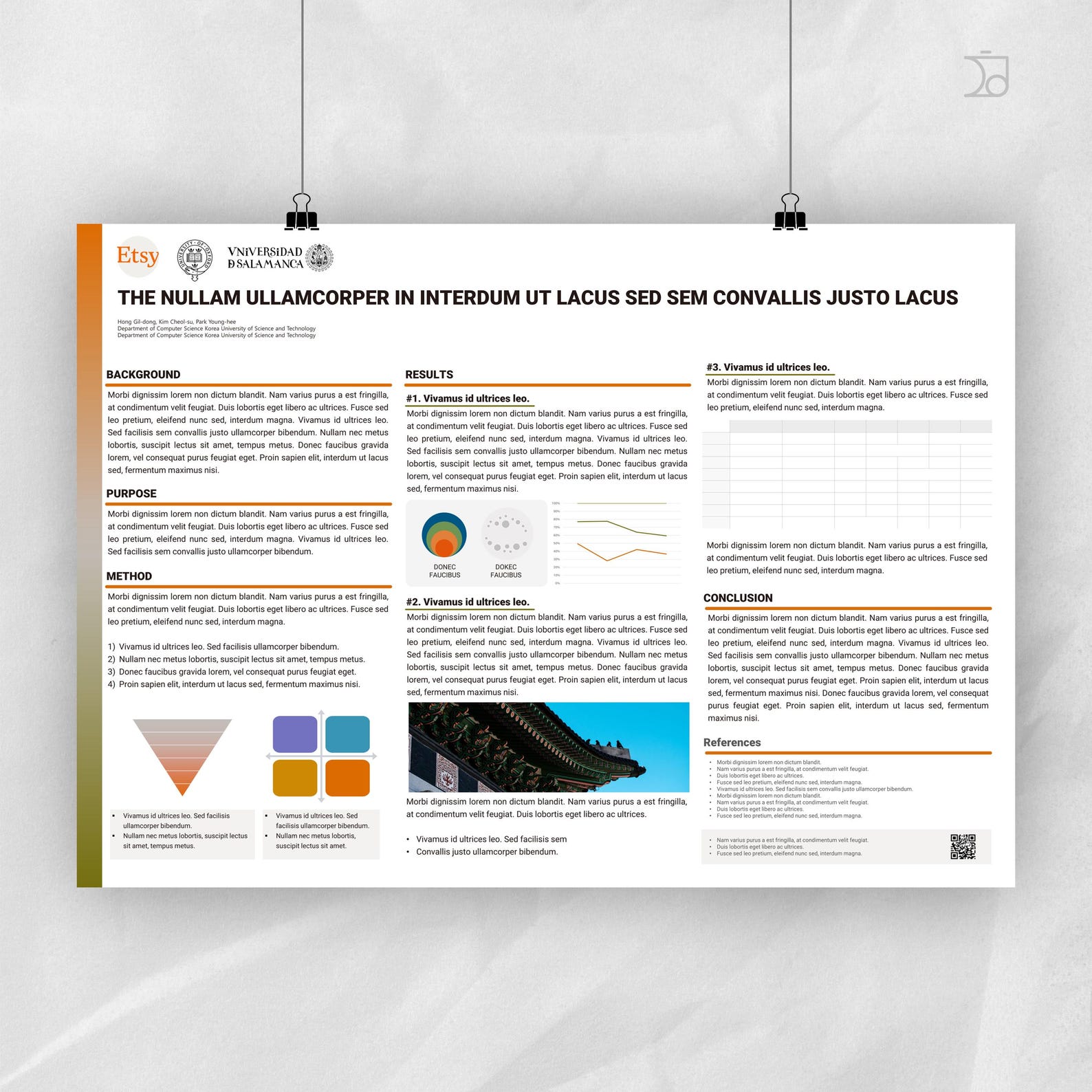 Research Poster Template A0 Landscape Scientific Conference Academic ...
