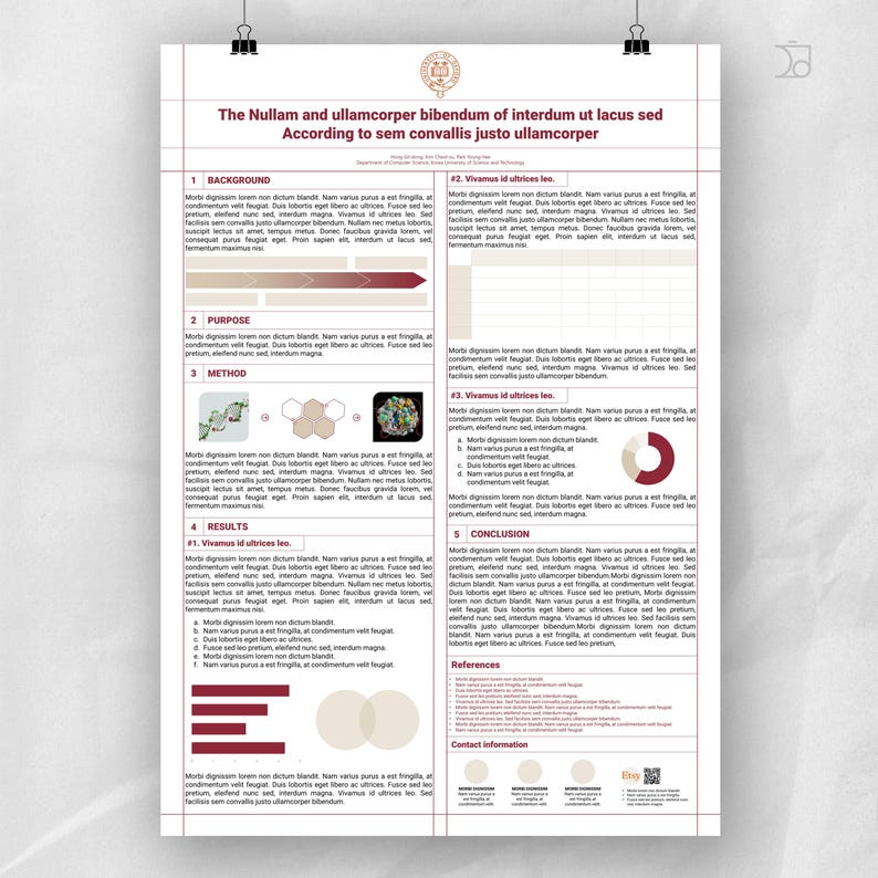 Research Poster Template A0 Portrait Scientific Conference Academic ...