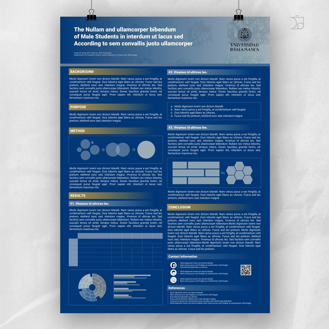 Research Poster Template A0 Portrait Scientific Conference Academic ...