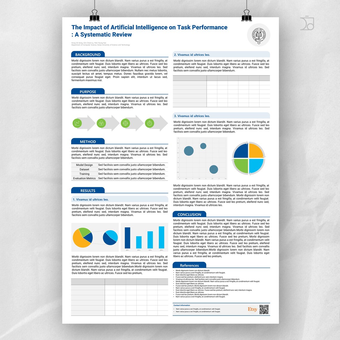 Research Poster Template | A0 Portrait | Scientific Conference ...