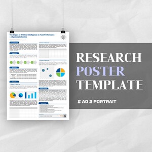 Research Poster Template A0 Portrait Scientific Conference Academic ...