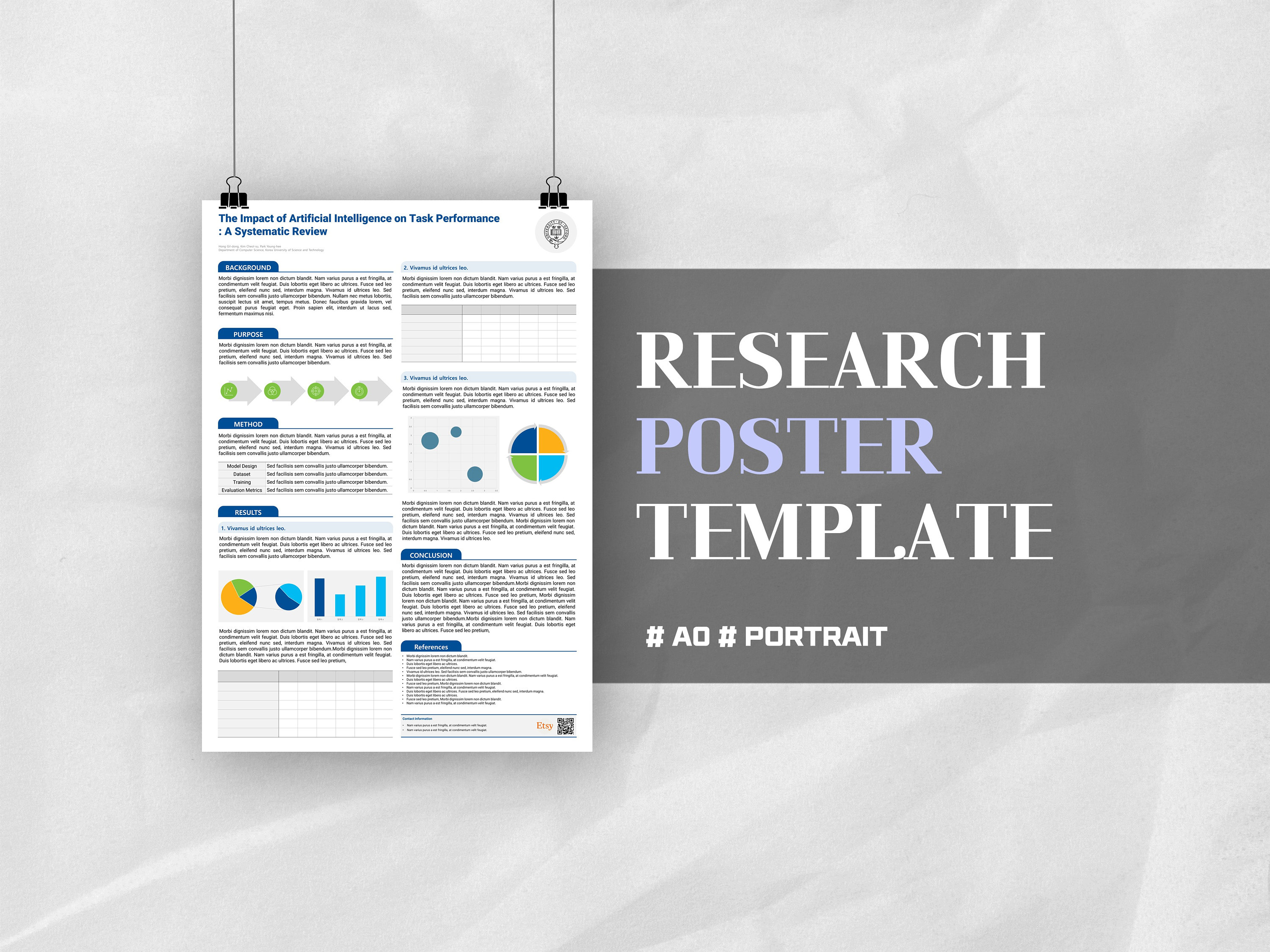 Research Poster Template | A0 Portrait | Scientific Conference ...