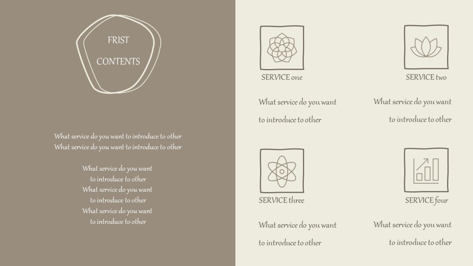 Simple Brown Powerpoint Template - Etsy