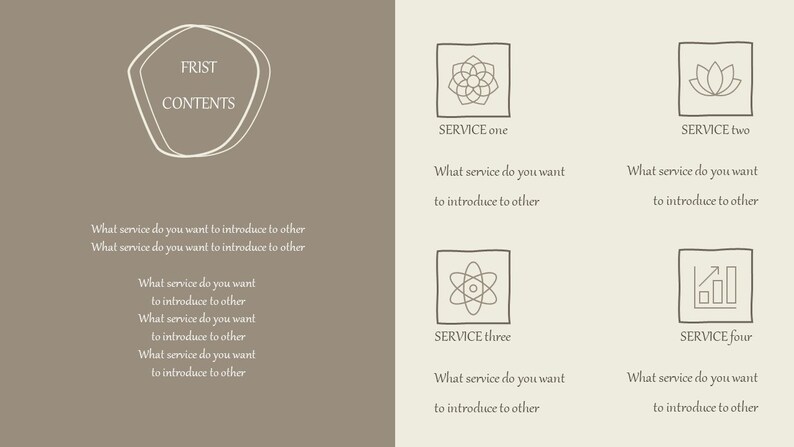 Simple Brown Powerpoint Template - Etsy