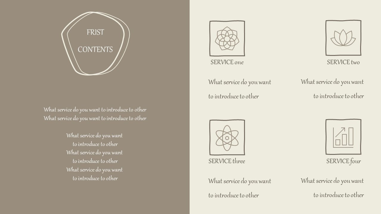 Simple Brown Powerpoint Template - Etsy