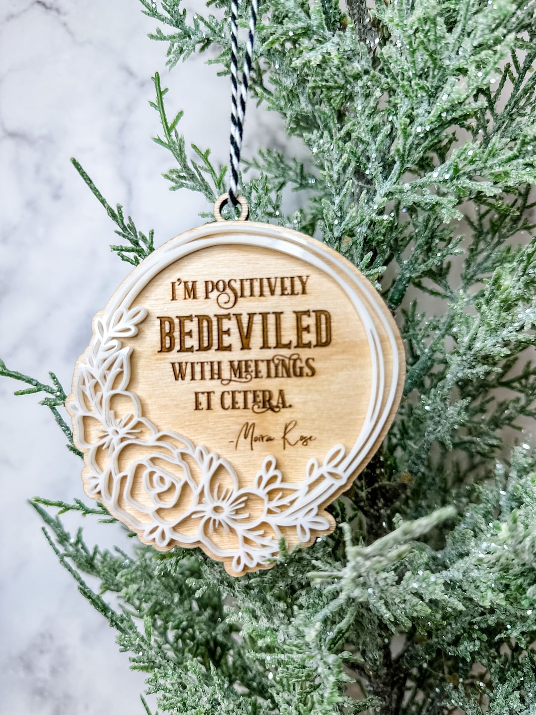 Moira Rose Ornament: Positively Bedeviled Wood & Acrylic Decor - Etsy