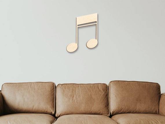 Simple Music Notes and Instruments Wooden Shaped Cutout Wood - Etsy