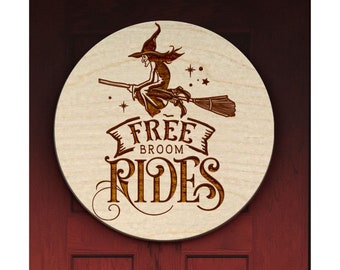 Free Broom Rides Sign - Etsy