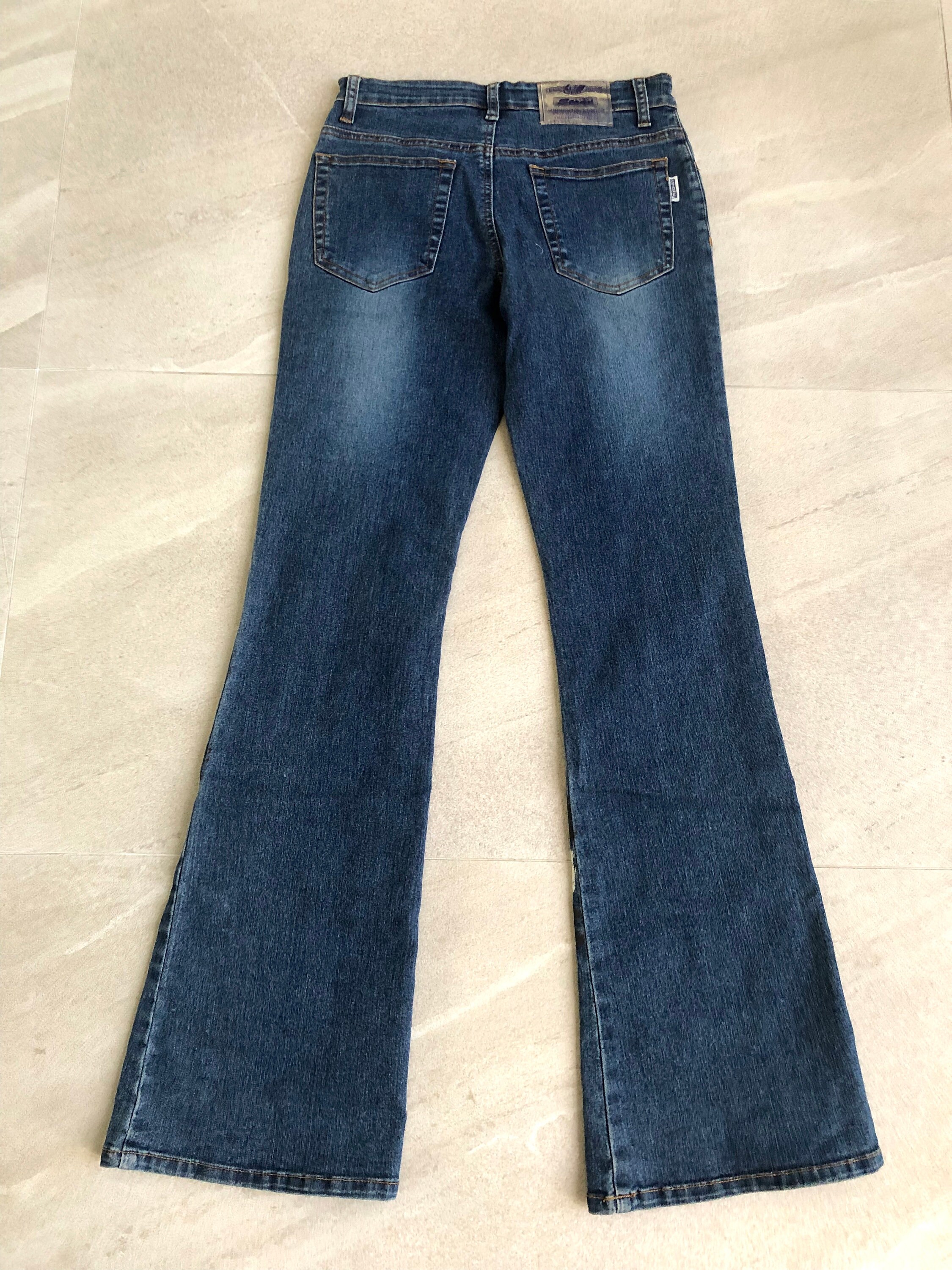 US Flag Flares Jeans Denim United States Stars & Stripes Vintage 2000s ...