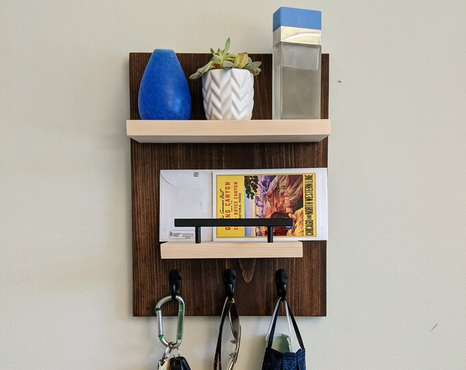 Custom Entryway Organizer Shelf Wall Mounted - Etsy