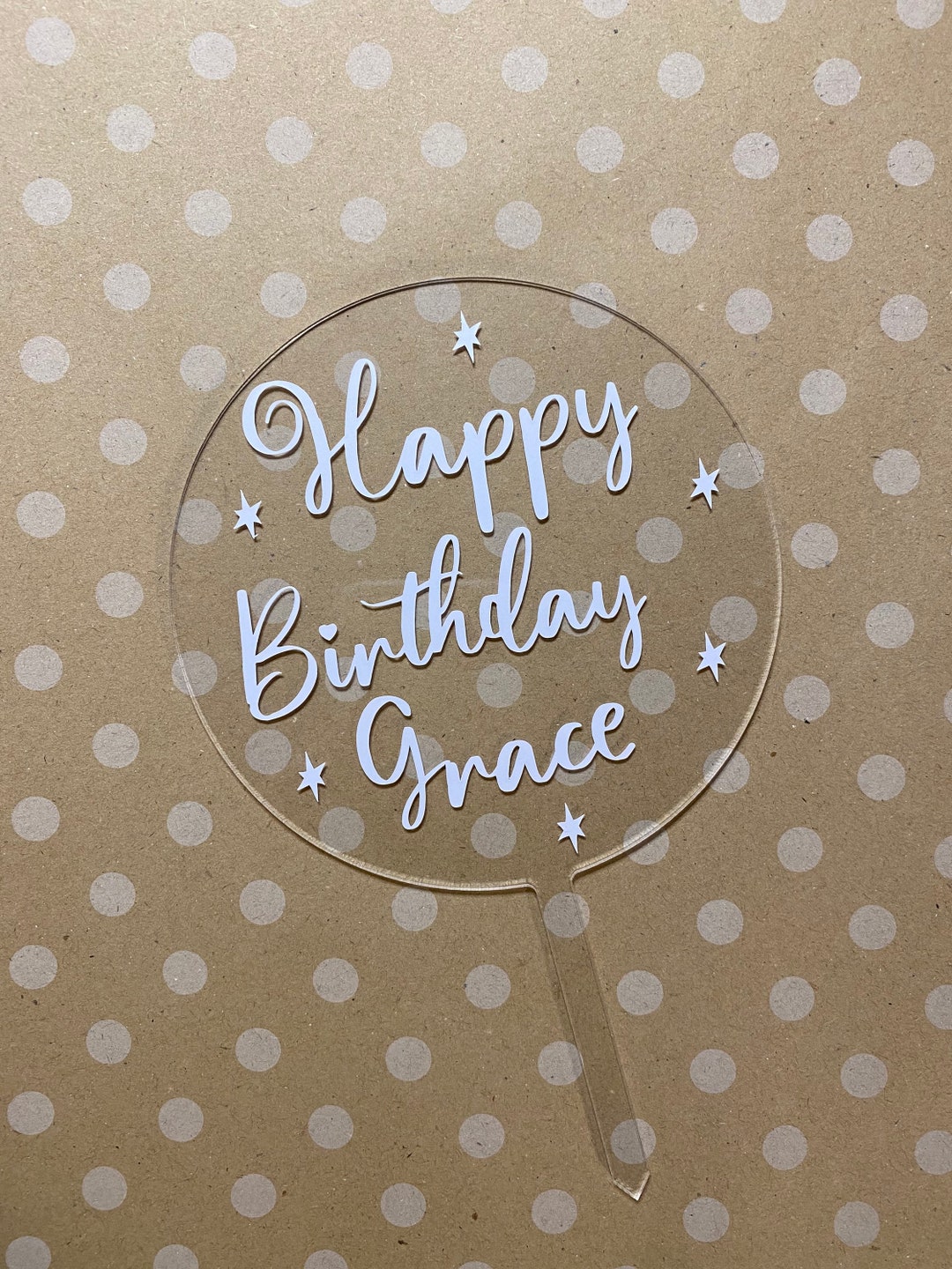 Custom Acrylic Cake Topper, Circle Acrylic Cake Topper, Hexagon Acrylic ...