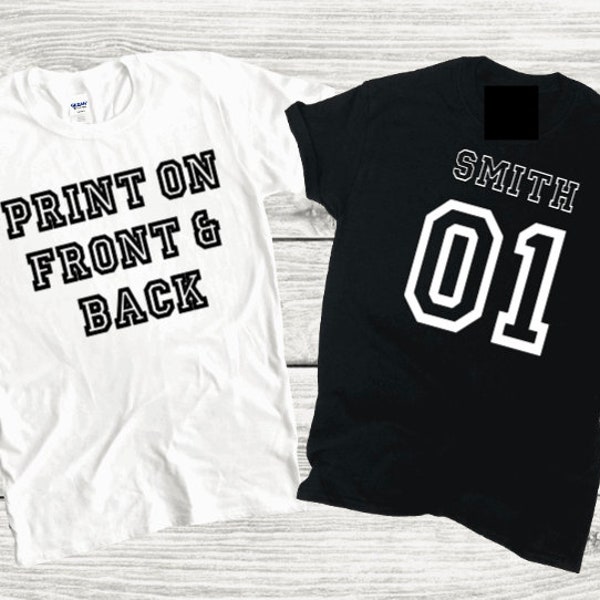 Tshirts With Numbers on Back - Etsy