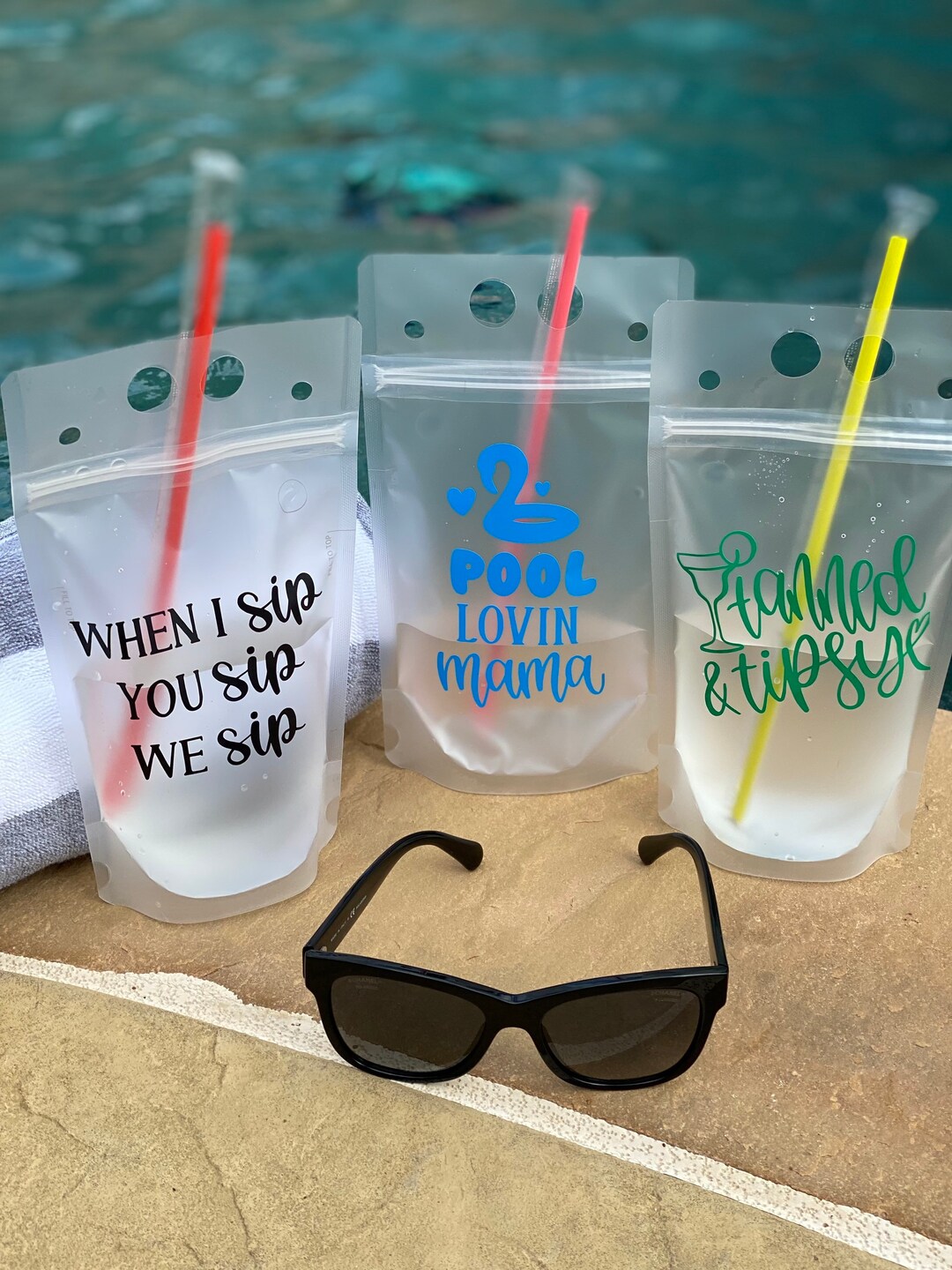 Drink Pouches | Juice Pouches | Alcohol Drink Pouches | Reusable Drink ...