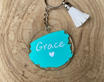 ACRYLIC KEYCHAIN / Paint Splatter Keychain/ Paint Splash/ - Etsy