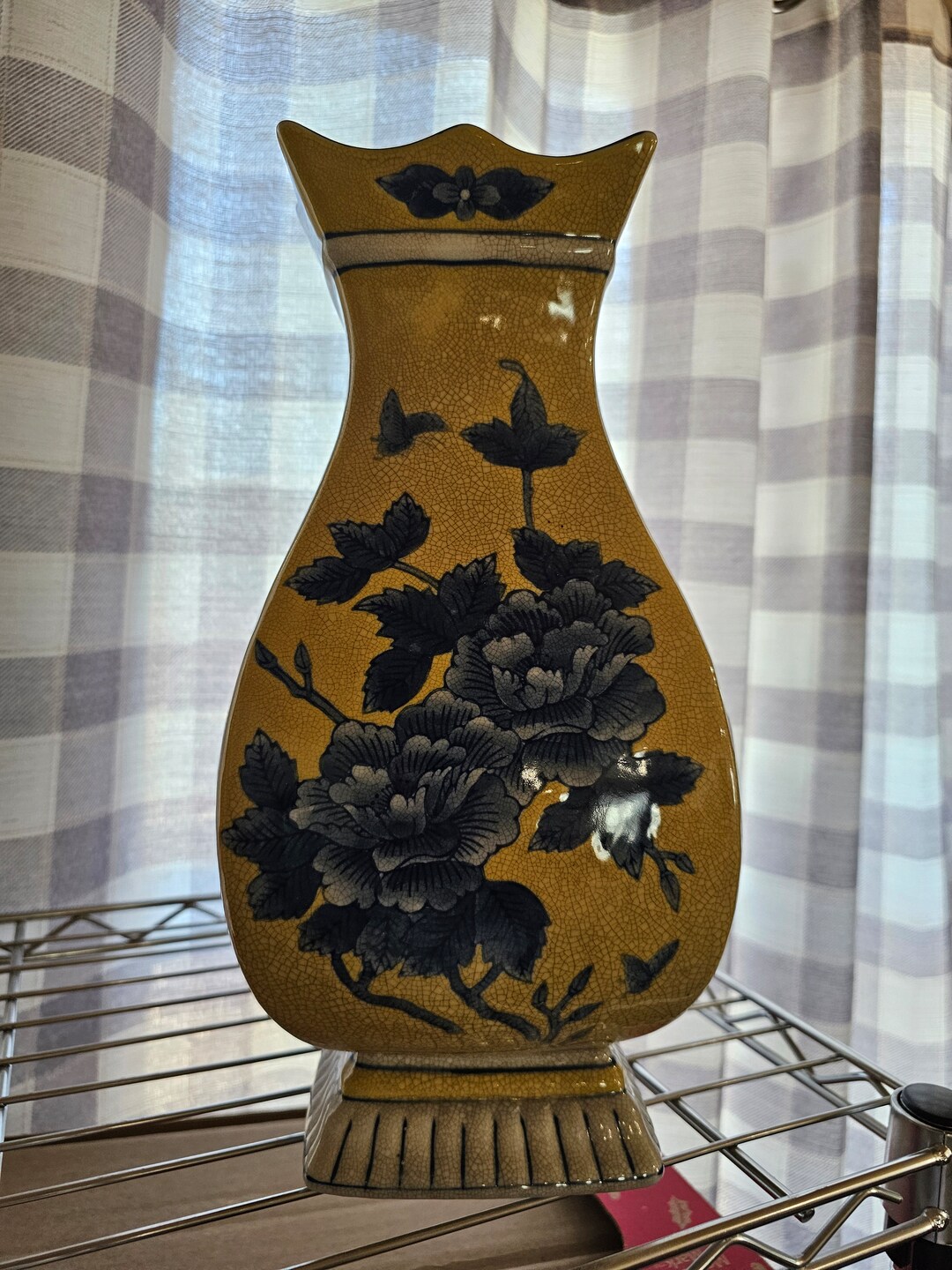 Blue Floral Vase - Etsy