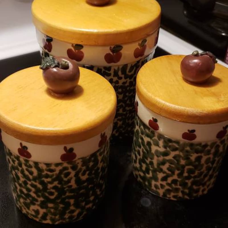 Apple Canisters - Etsy