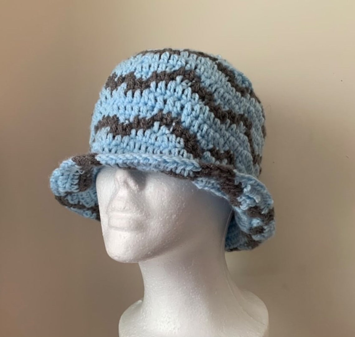 Wavy Bucket Hat Crochet Pattern - Etsy