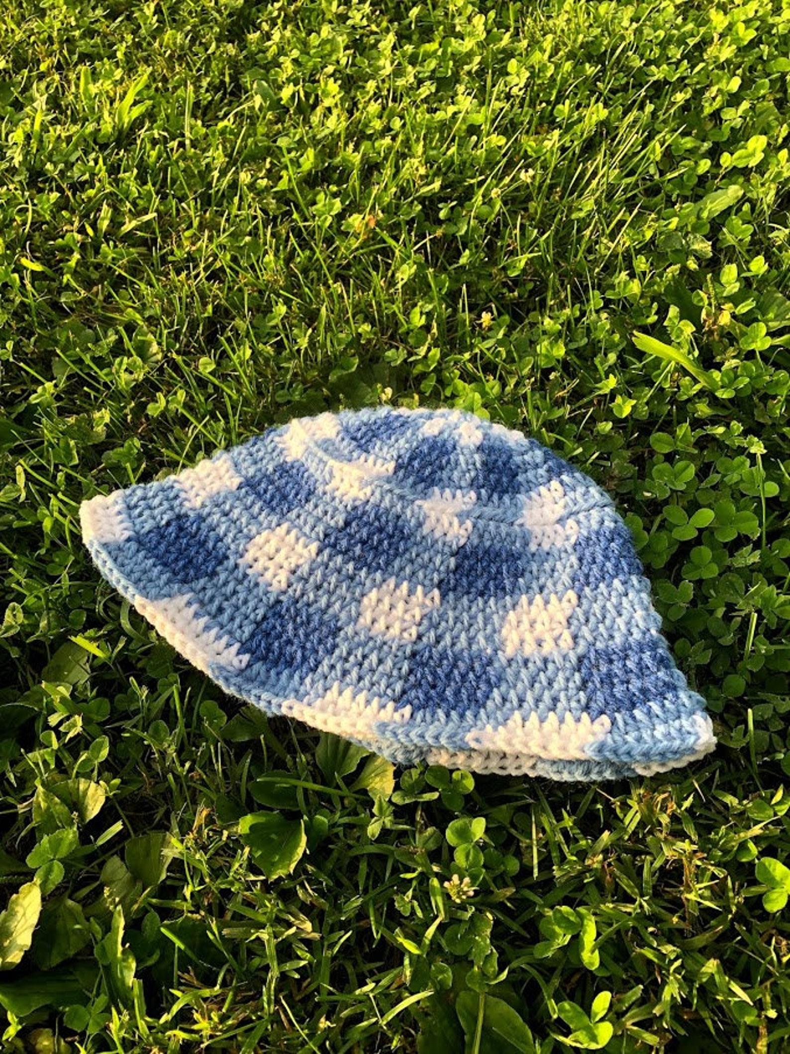 Plaid Bucket Hat Crochet Pattern - Etsy