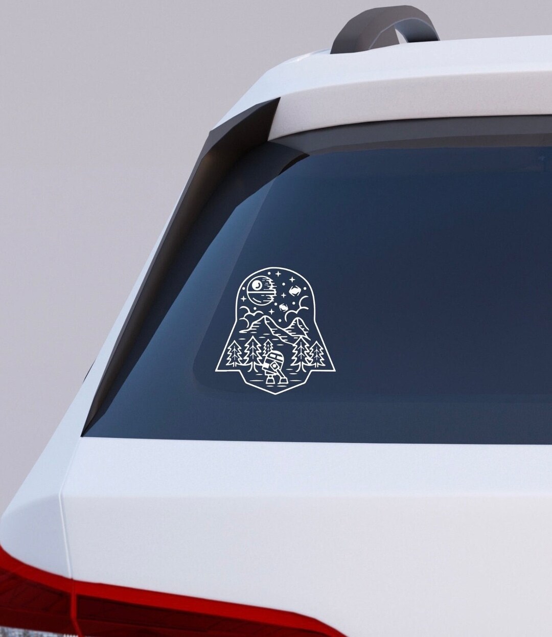 Star Wars Collage Car Decal, Darth Vader, Death Star, Droid, Star Wars ...