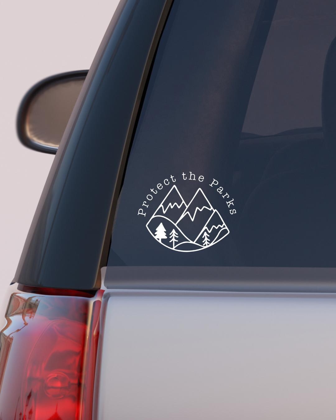 Protect the Parks Minimalist Decal, Car Decal, Nature, National Parks ...