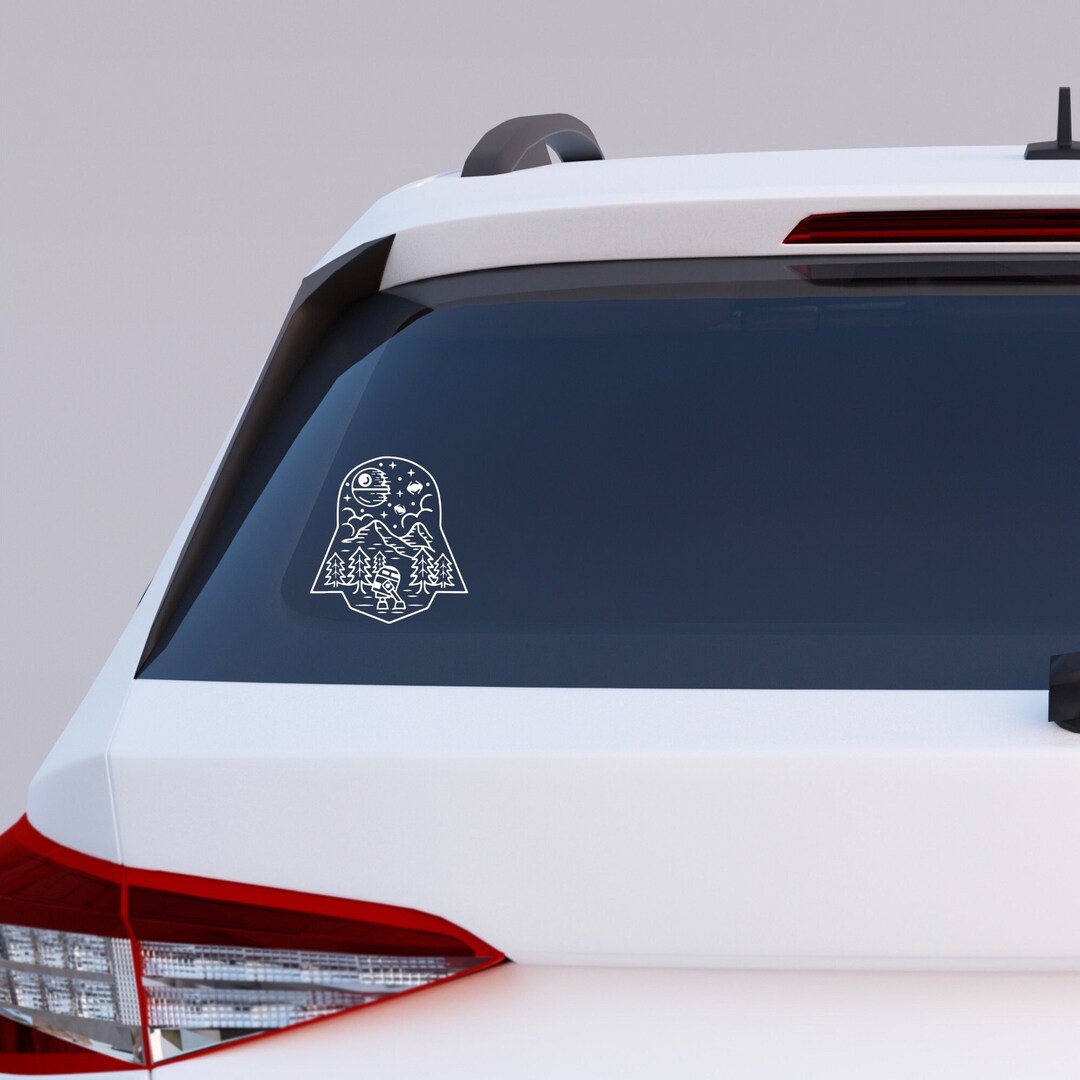 Star Wars Collage Car Decal, Darth Vader, Desth Star, Droid, Star Wars ...