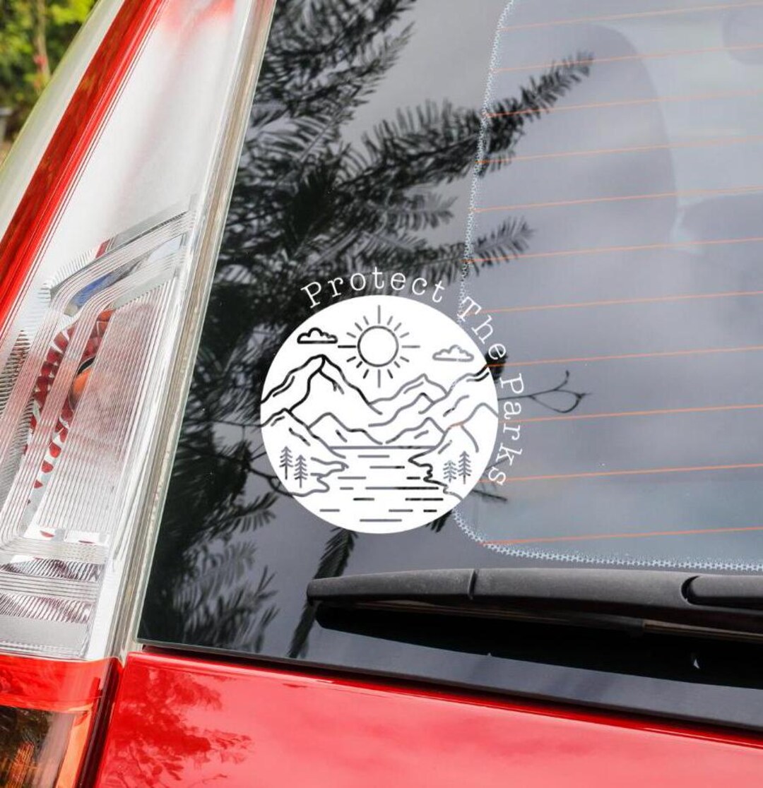 Protect the Parks Decal, Car Decal, Nature, National Parks, Camping ...