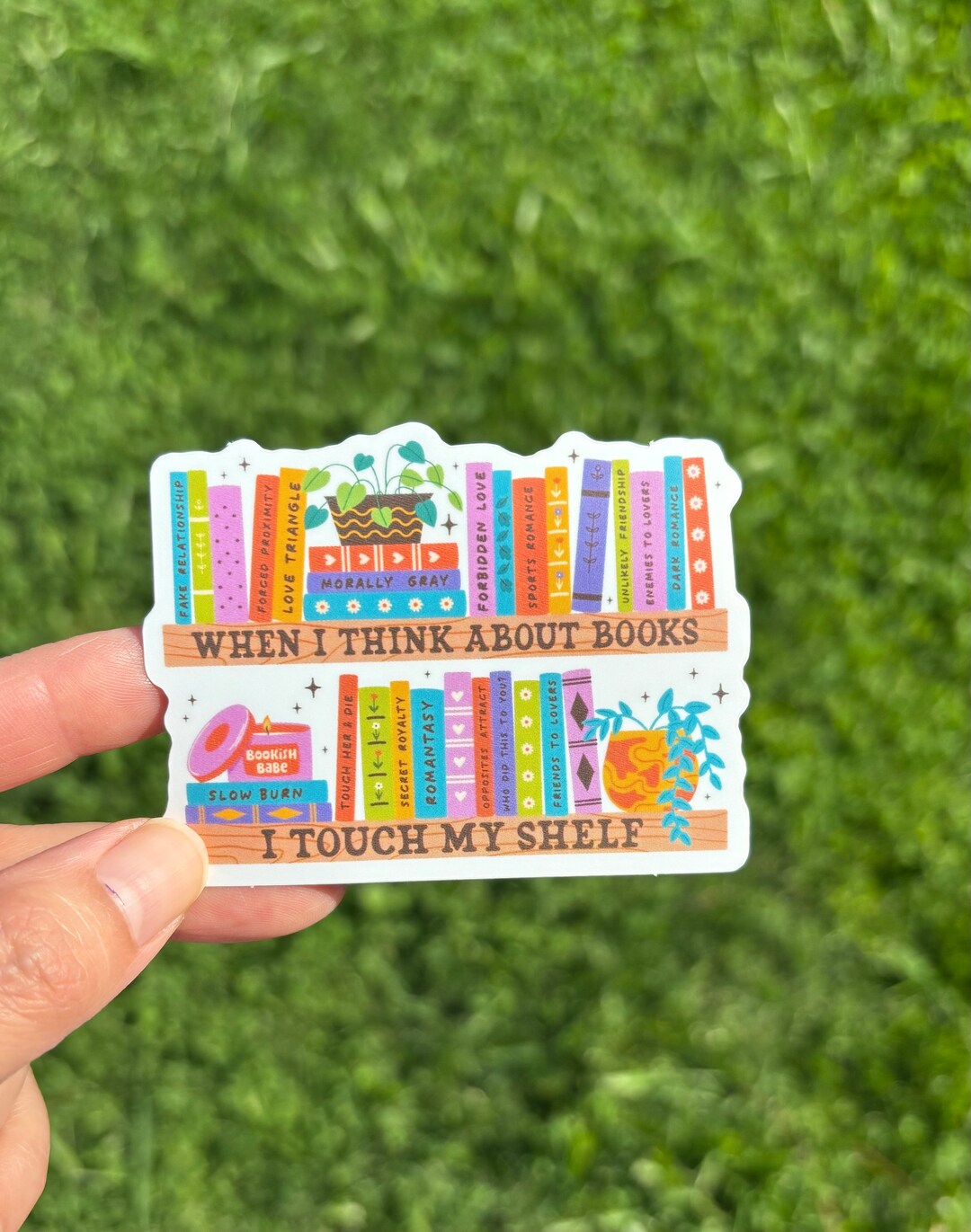 Touch My Shelf Sticker, Bookish, Book, Reader, Book Club, Kindle ...