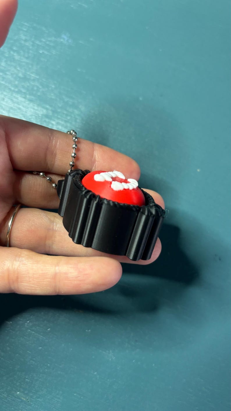 Vampire Bite Fidget Clicker Keychain, Gothic Victorian Frame - Etsy