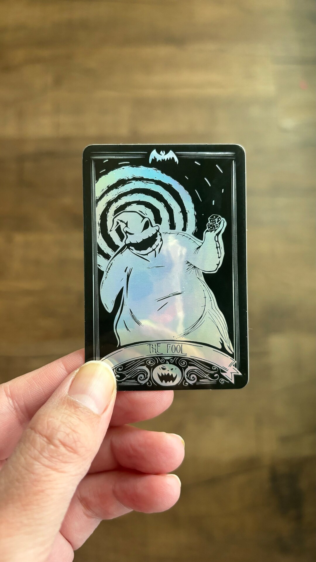 Tarot Card Oogie Boogie Sticker, Oogie Boogie, Boogie Man, Nightmare ...