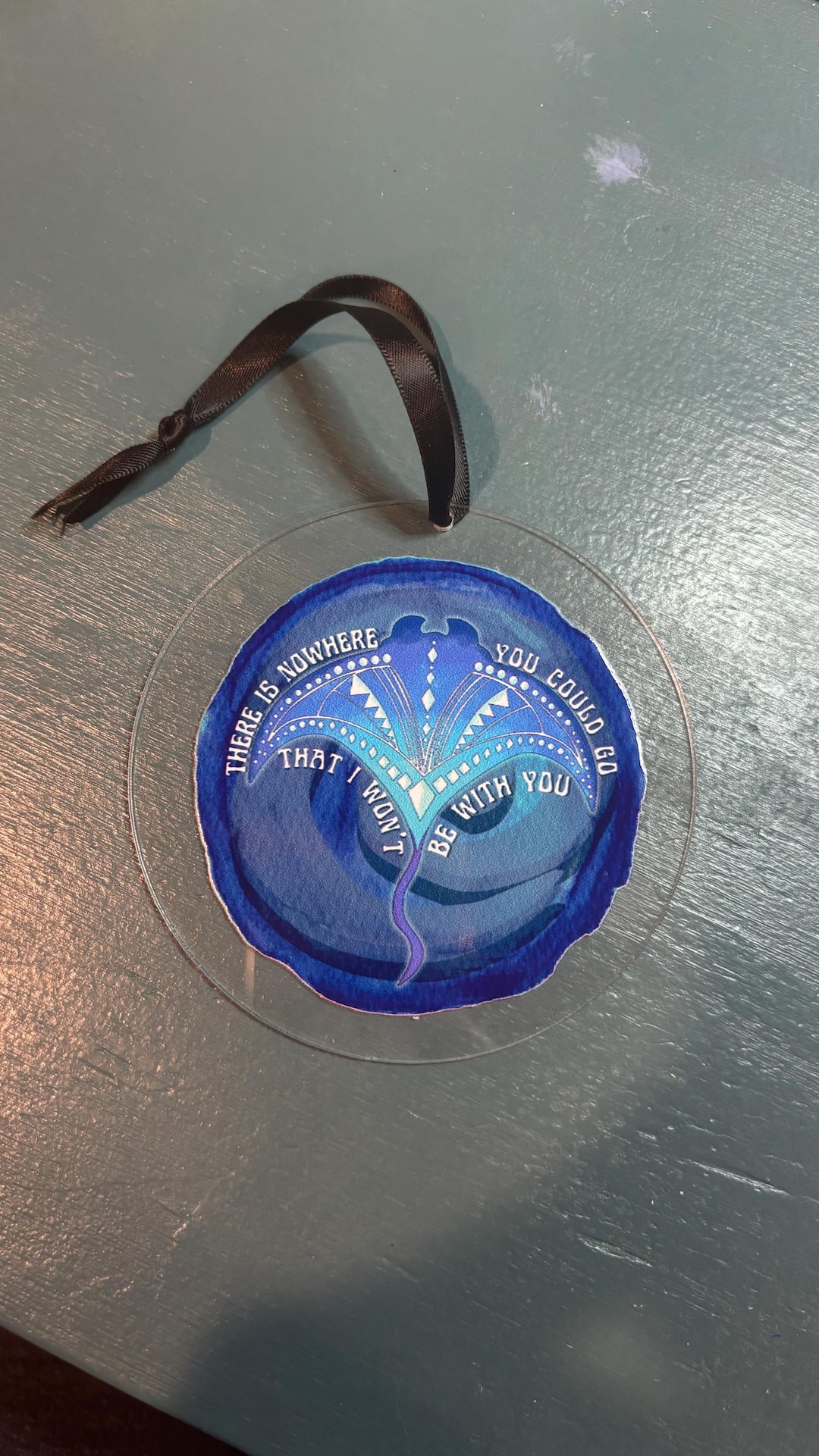 Grandma Tala Manta Ray Clear Round Ornament, 4 Inch Ornament, Acrylic ...