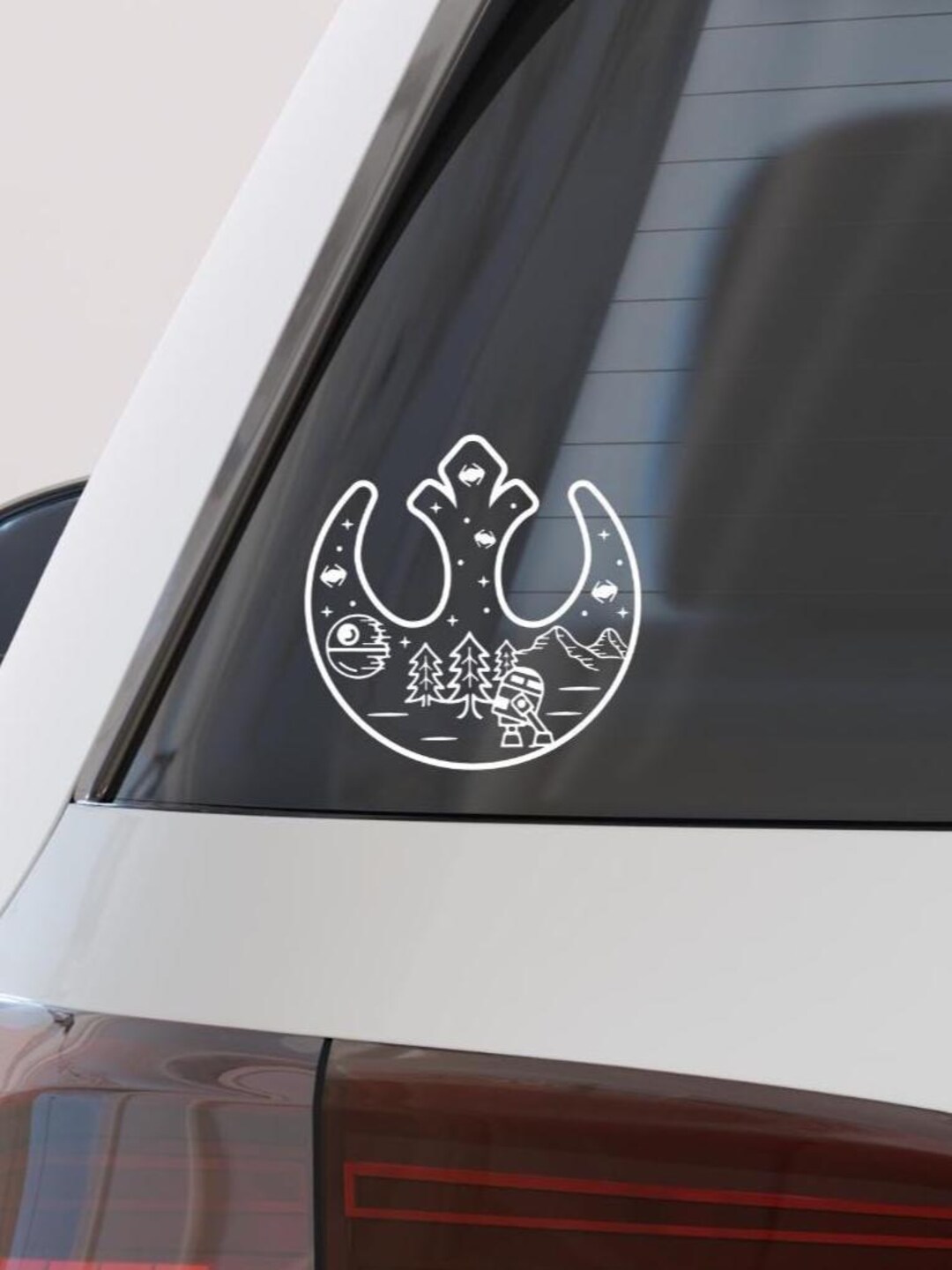 Star Wars Collage Car Decal, Rebel, Death Star, Droid, Star Wars, Vinyl ...