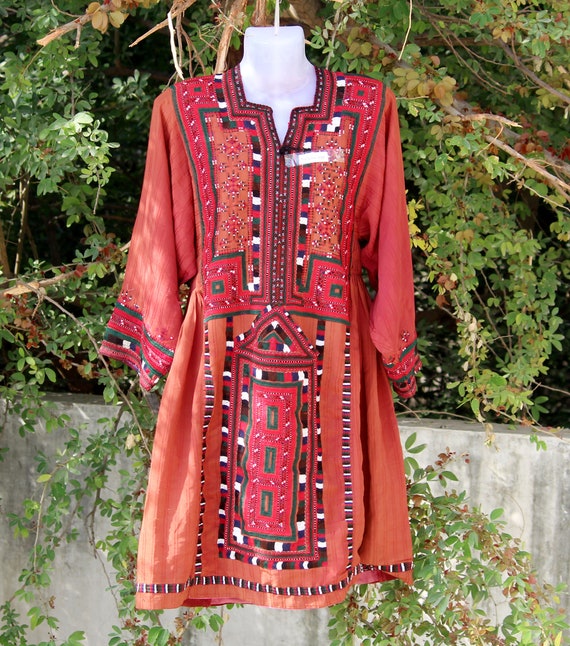 Afghan Baluchi Dress Tribe Baluchi Embroidery Beautiful - Etsy