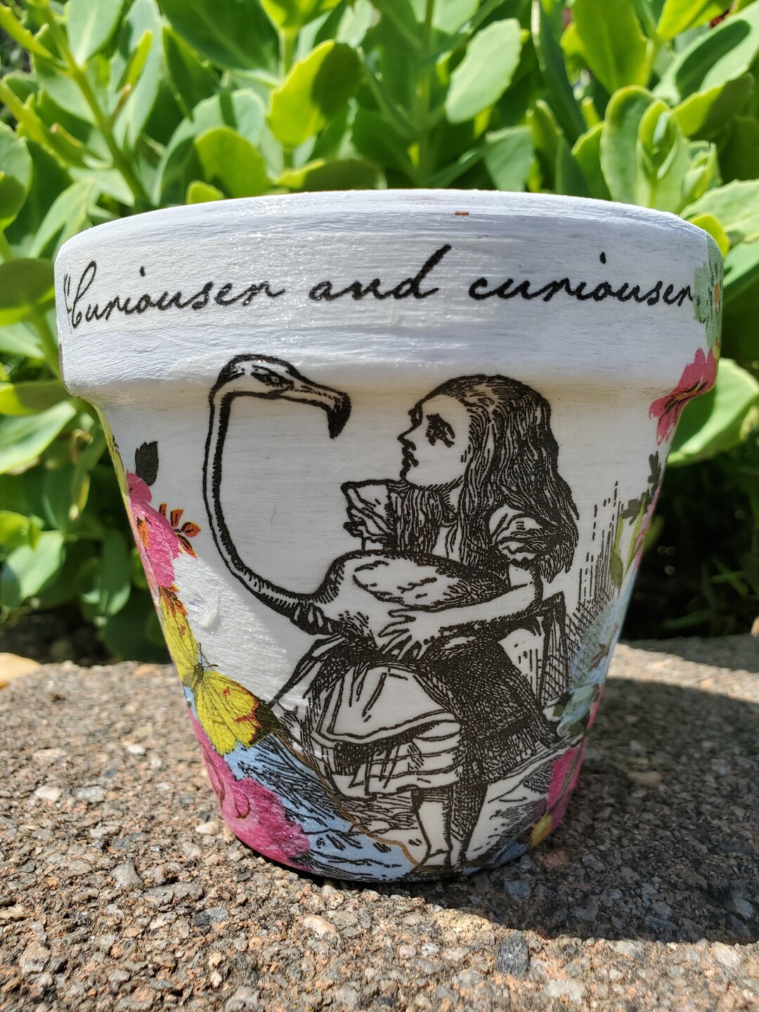Charming 4" Alice in Wonderland Pot Handcrafted Planter - Etsy