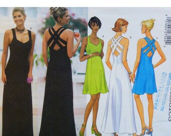 Cross Back Dress Pattern - Etsy