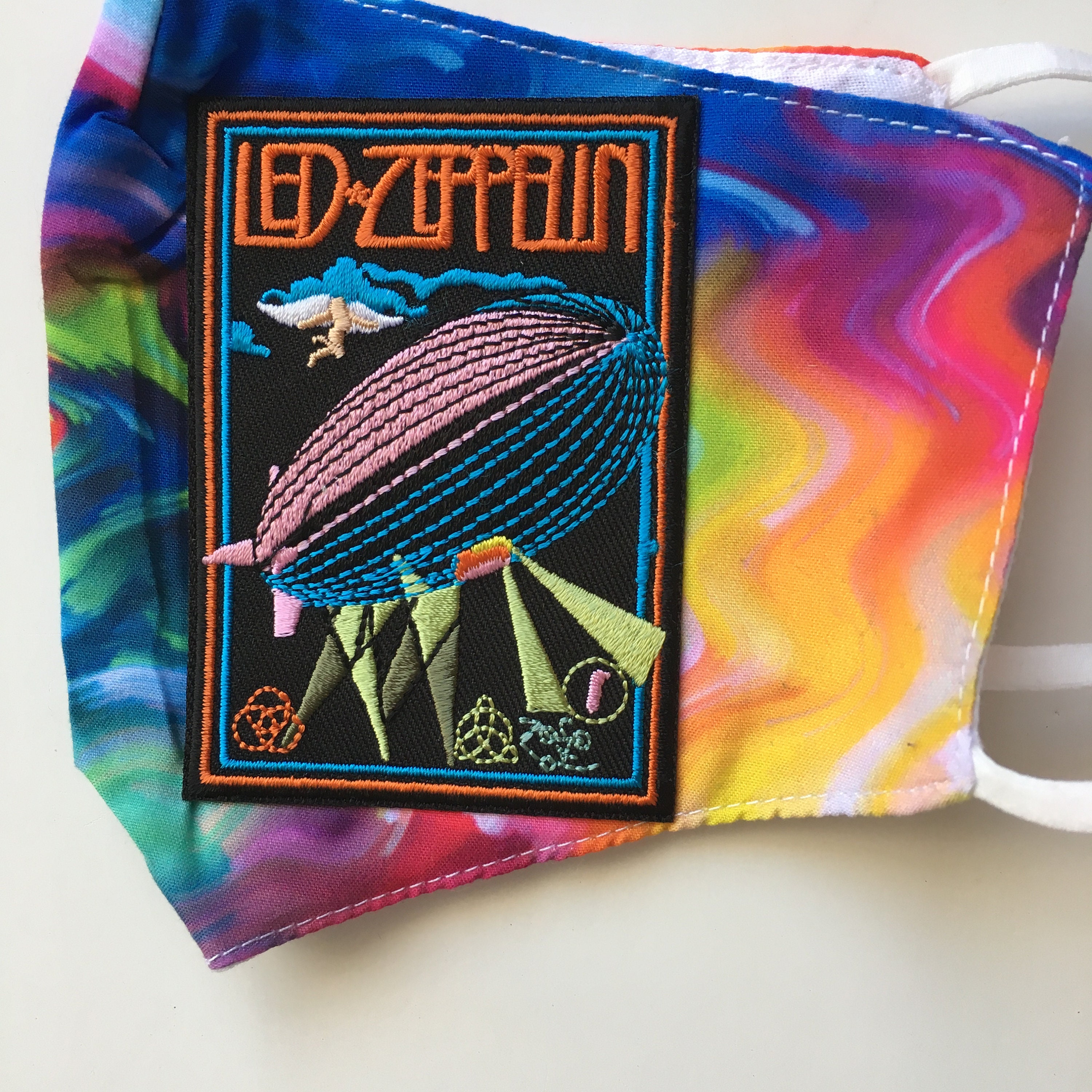 Face Masks with band patches. Band Masks. Patch Masks. | Etsy