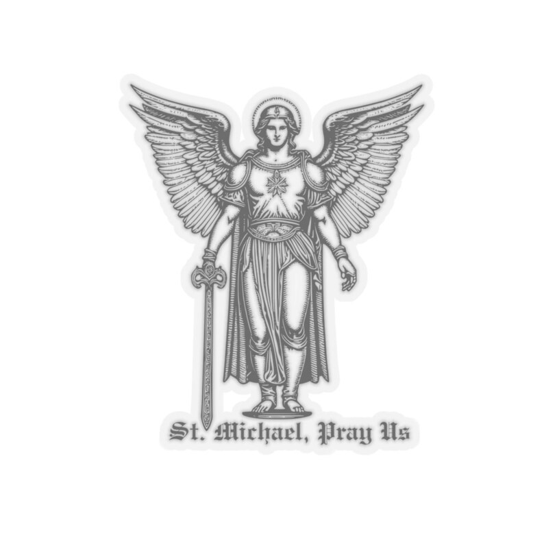 St. Michael the Archangel Kiss-cut Stickers, Catholic Saint Vinyl ...