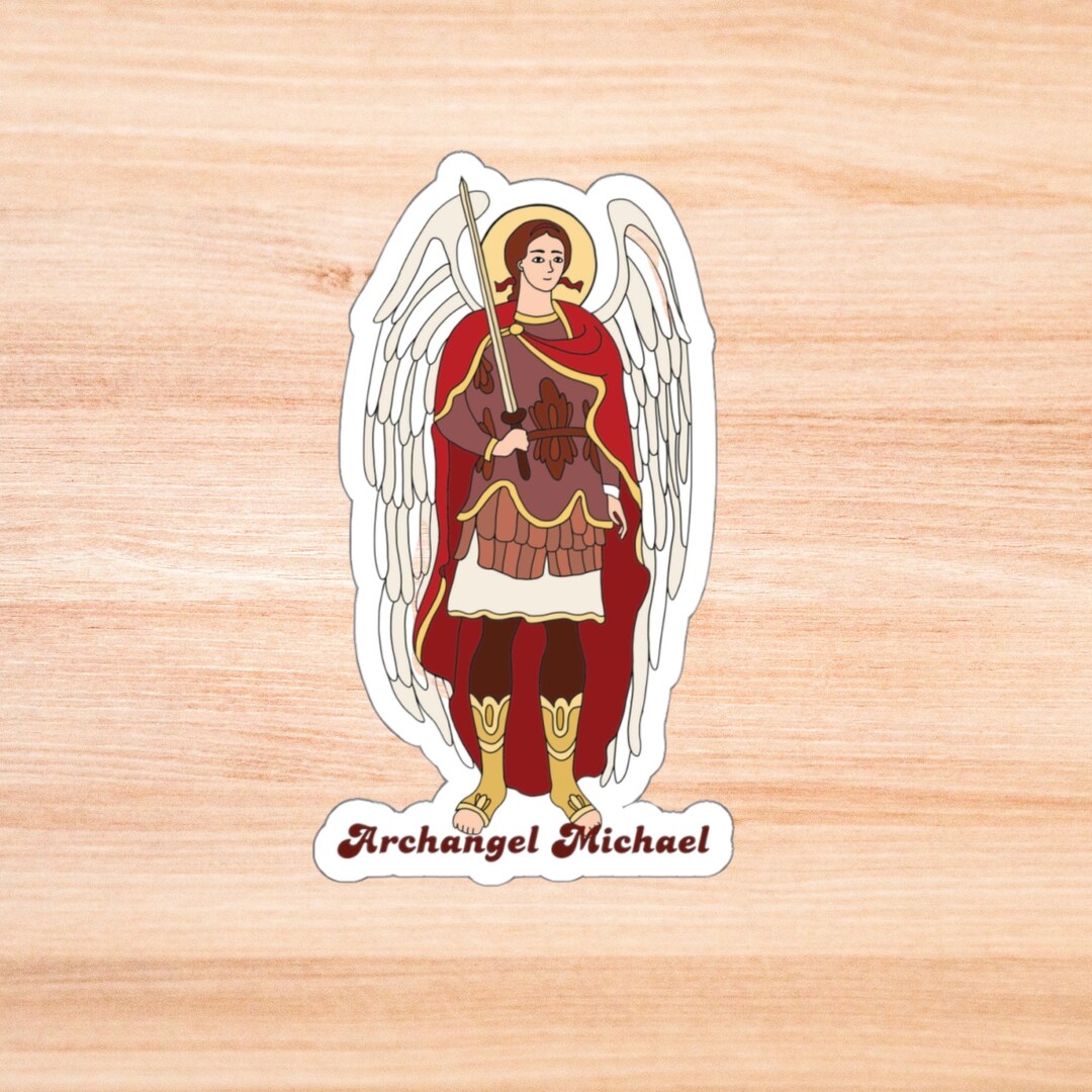 Archangel Michael Kiss-cut Stickers, Saint Michael the Archangel ...