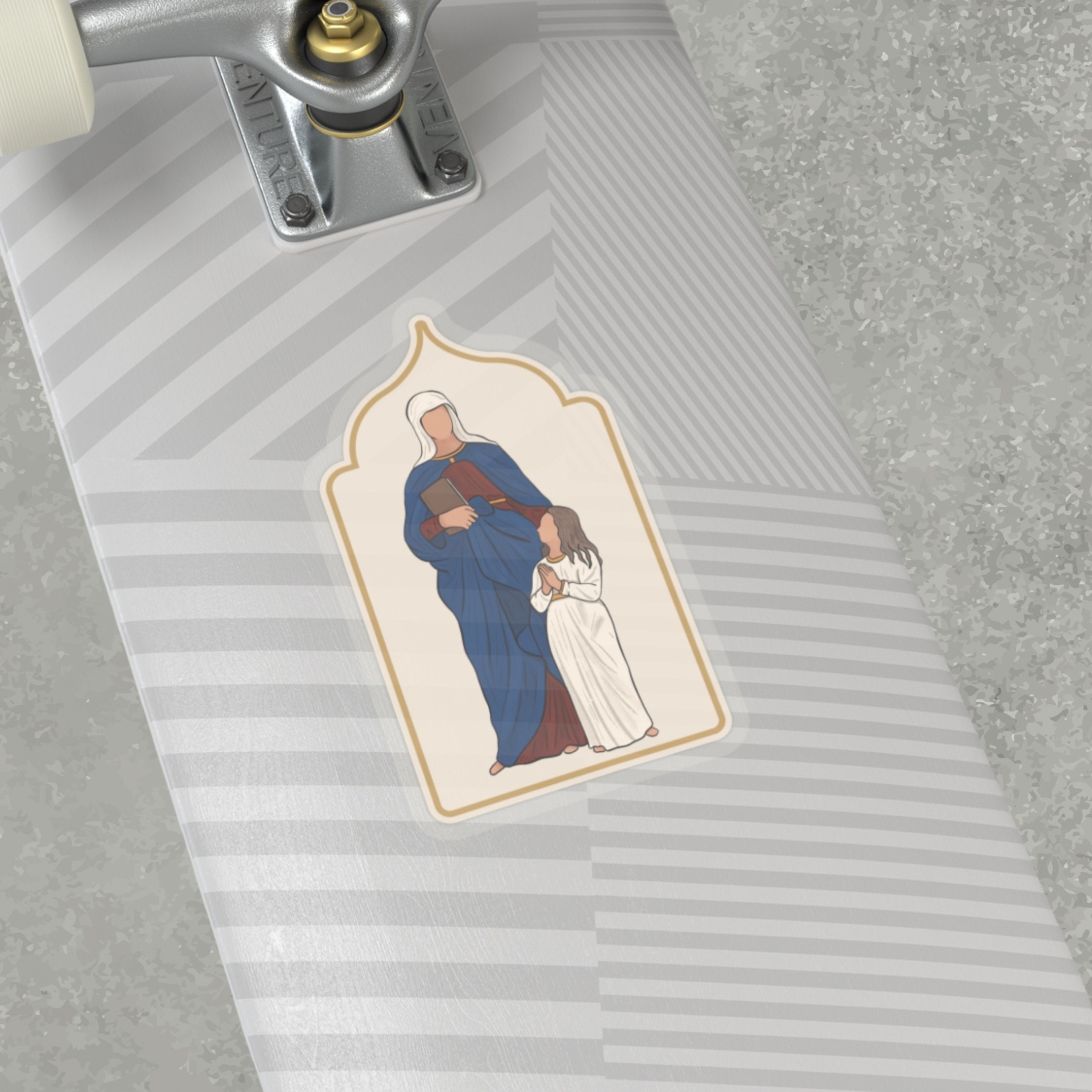 St. Ann and Virgin Mary Kiss-cut Stickers, Catholic Saint Vinyl Decal ...