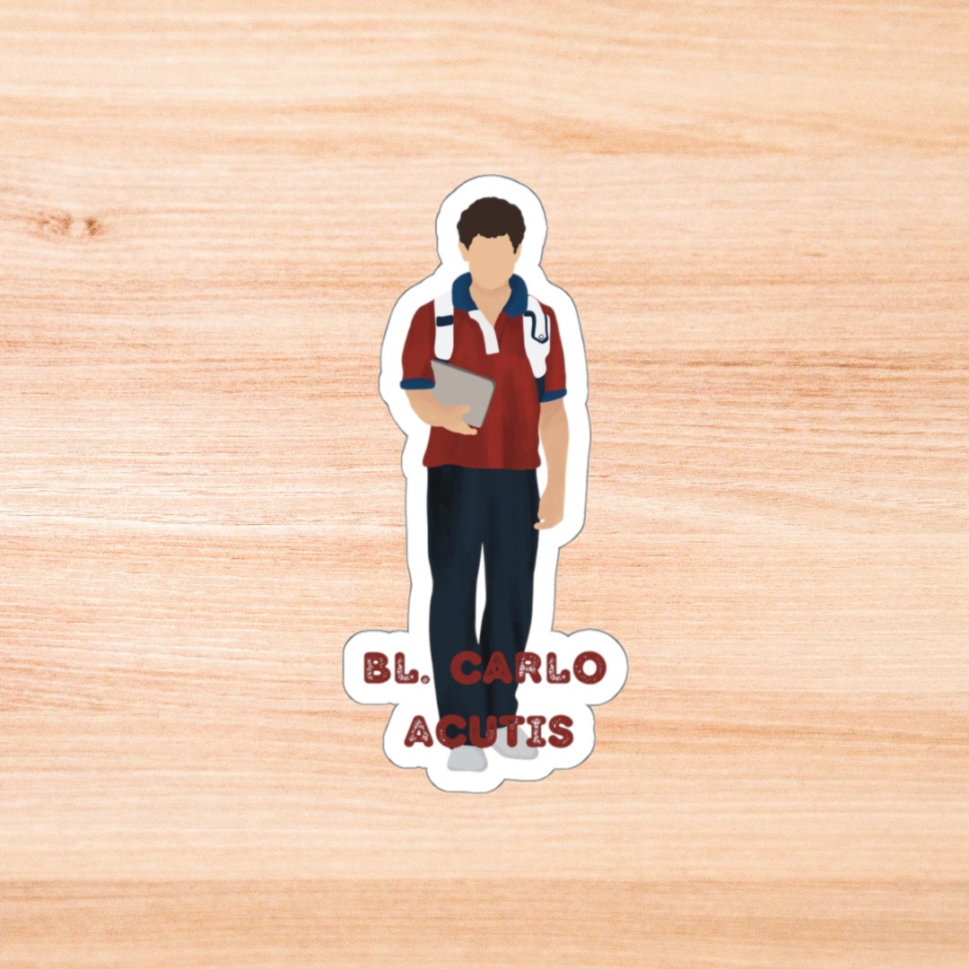 Blessed Carlo Acutis Kiss-cut Stickers, Catholic Saint Vinyl Decal ...