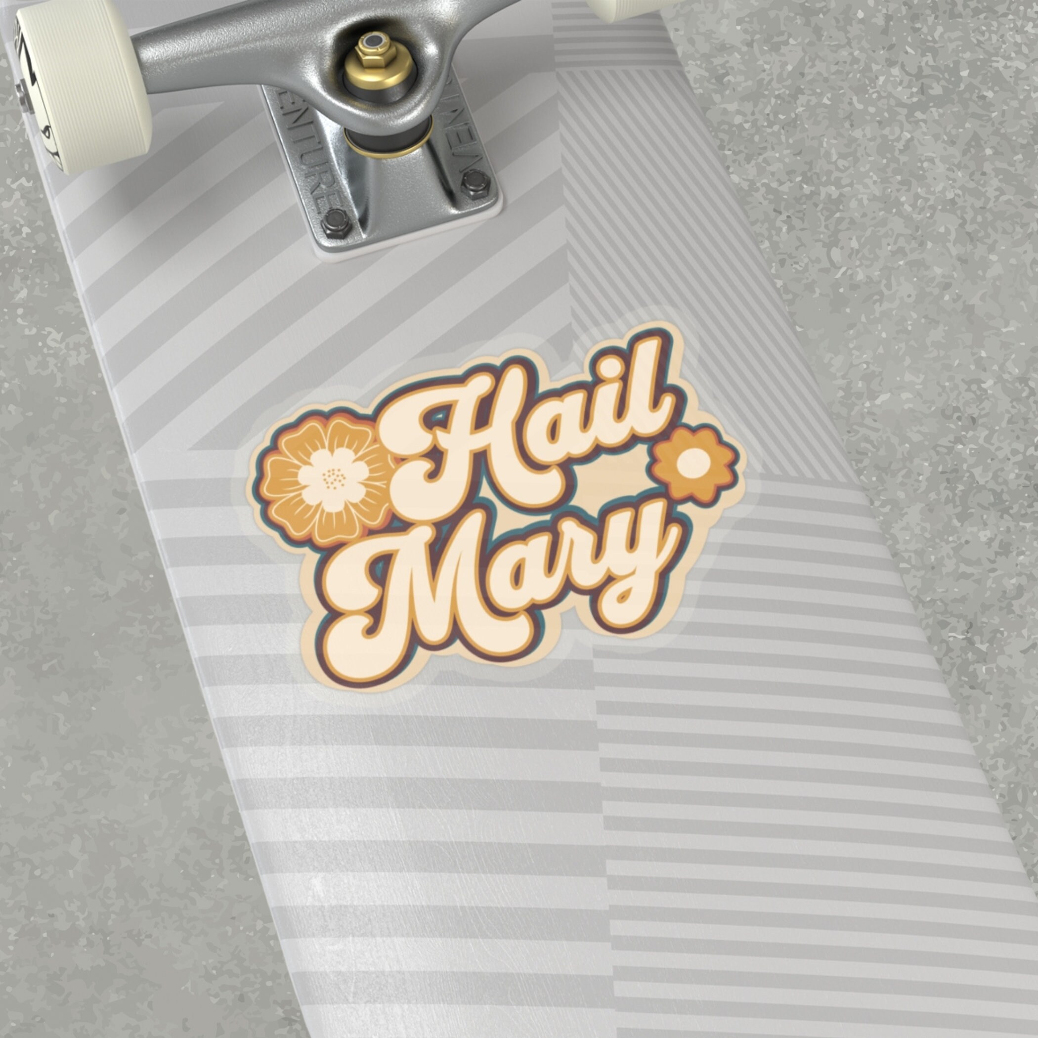 Hail Mary Kiss-cut Stickers, Retro Text Catholic Vinyl Decal - Etsy